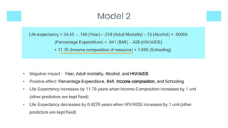 Identify factors affecting life expectancy using R | PPTX