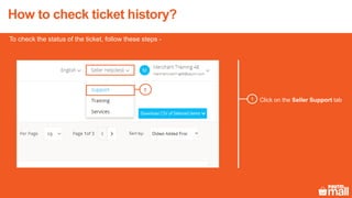 Raise a ticket and check its status- B2C | PPT
