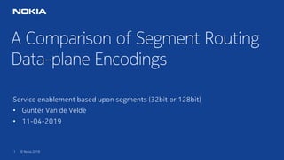 A comparison of segment routing data-plane encodings | PDF