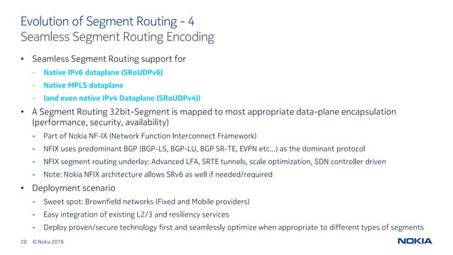 A comparison of segment routing data-plane encodings | PPT
