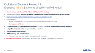 A comparison of segment routing data-plane encodings | PPT