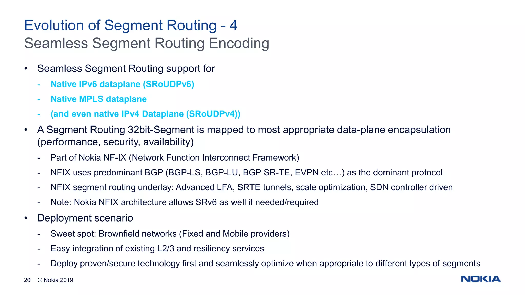 A comparison of Segment Routing Data-Plane encodings | PPT