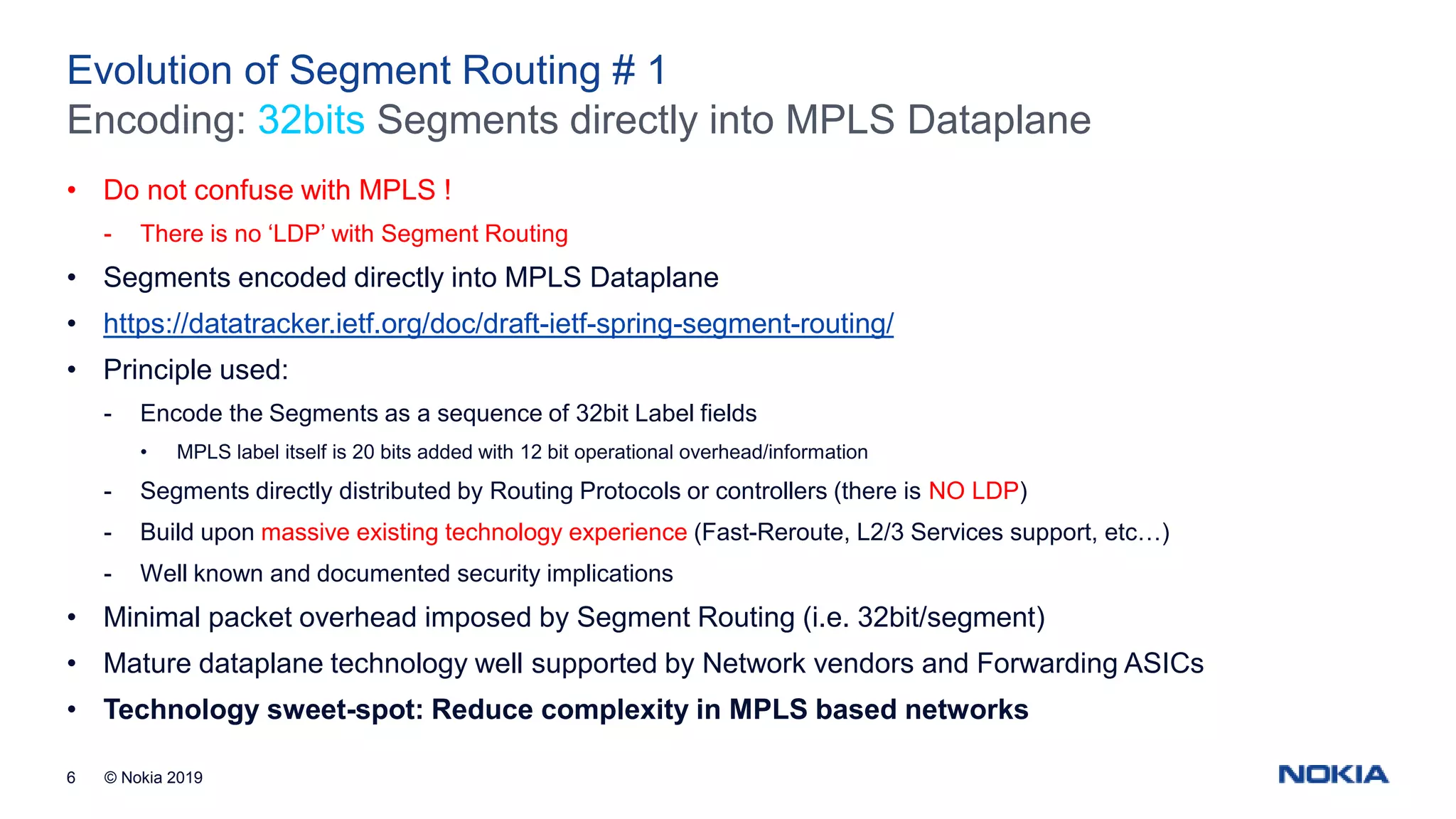 A comparison of Segment Routing Data-Plane encodings | PPT