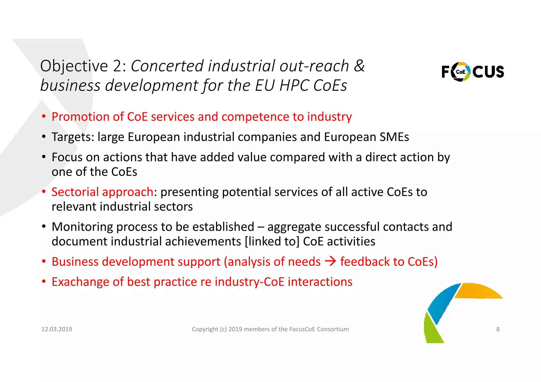 Overview on the HPC CoEs panorama | PPT