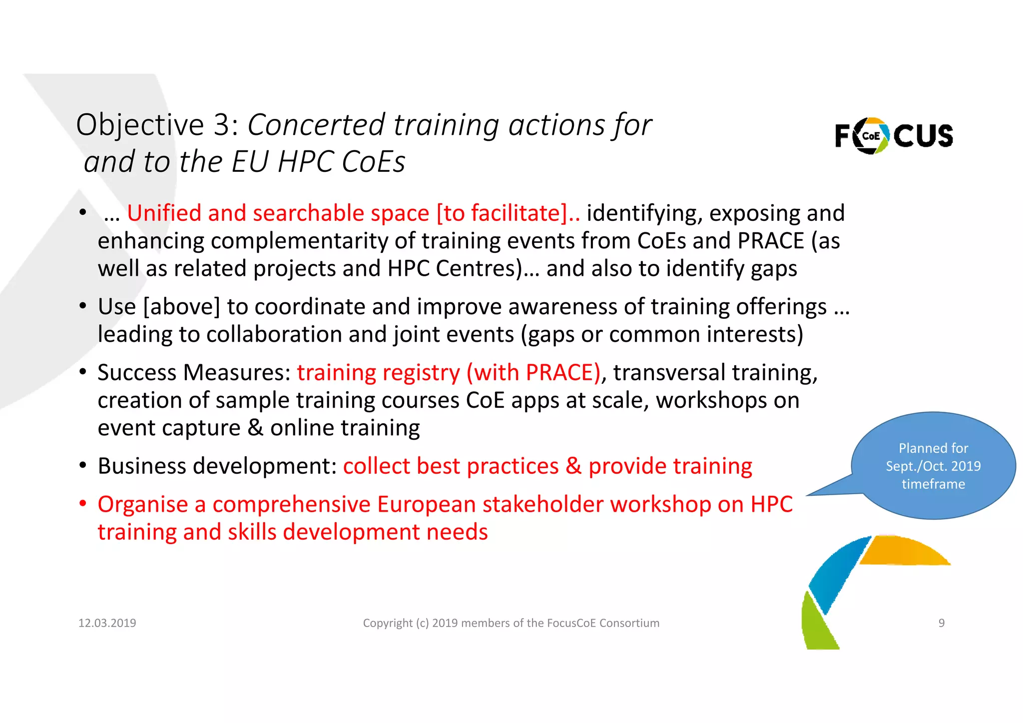 Overview on the HPC CoEs panorama | PPT