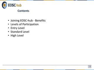 Joining the EOSC-hub as a Service Provider | PPT