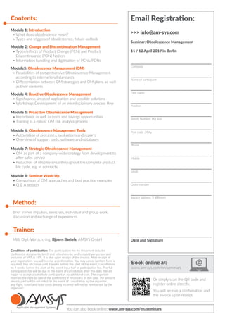 Obsolescence Management