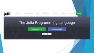 Introduction to julia | PPTX