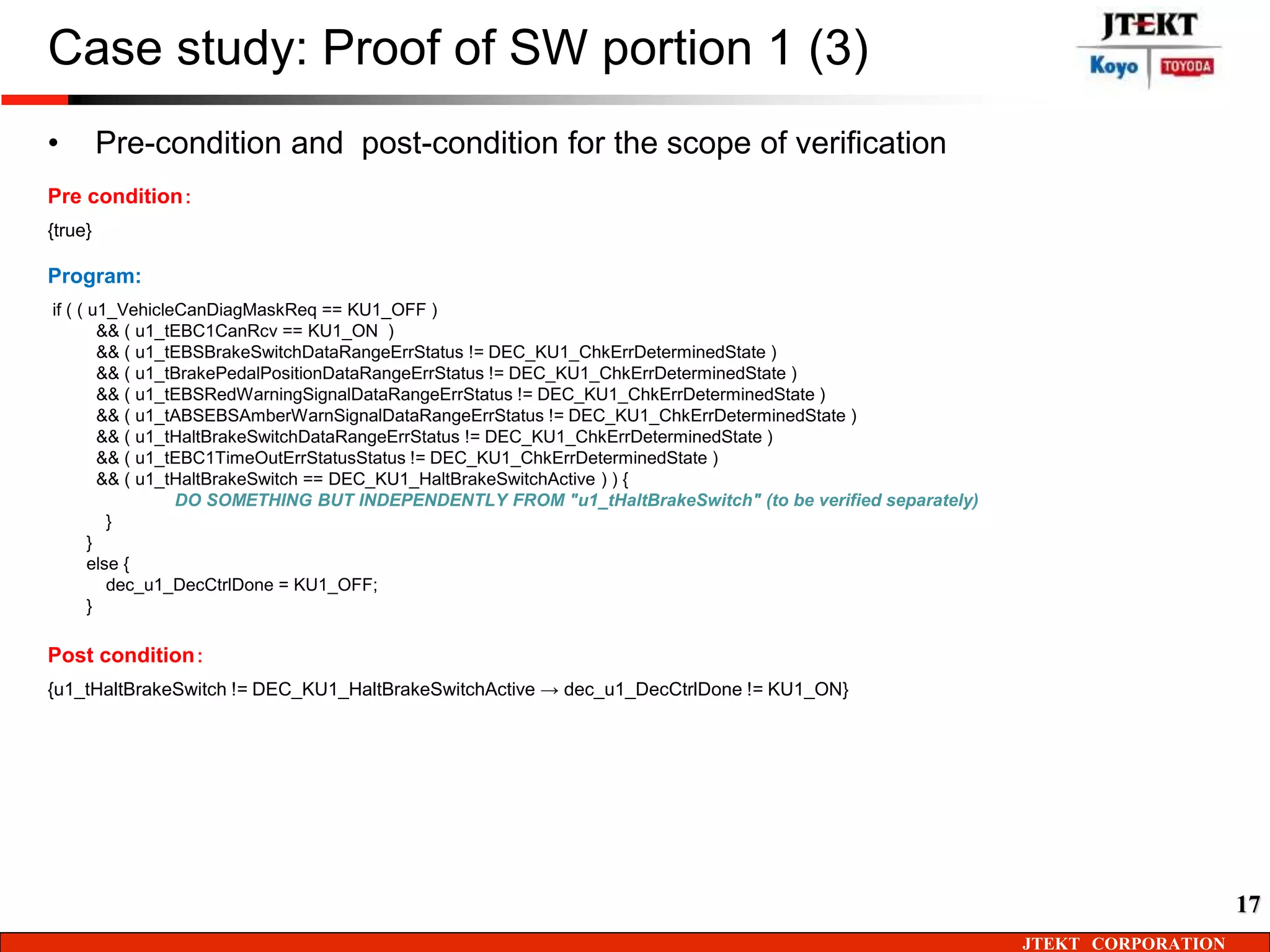 Application of theorem proving for safety-critical vehicle software | PPTX