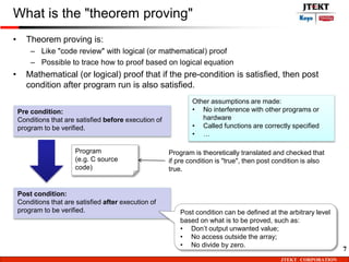 Application of theorem proving for safety-critical vehicle software | PPTX