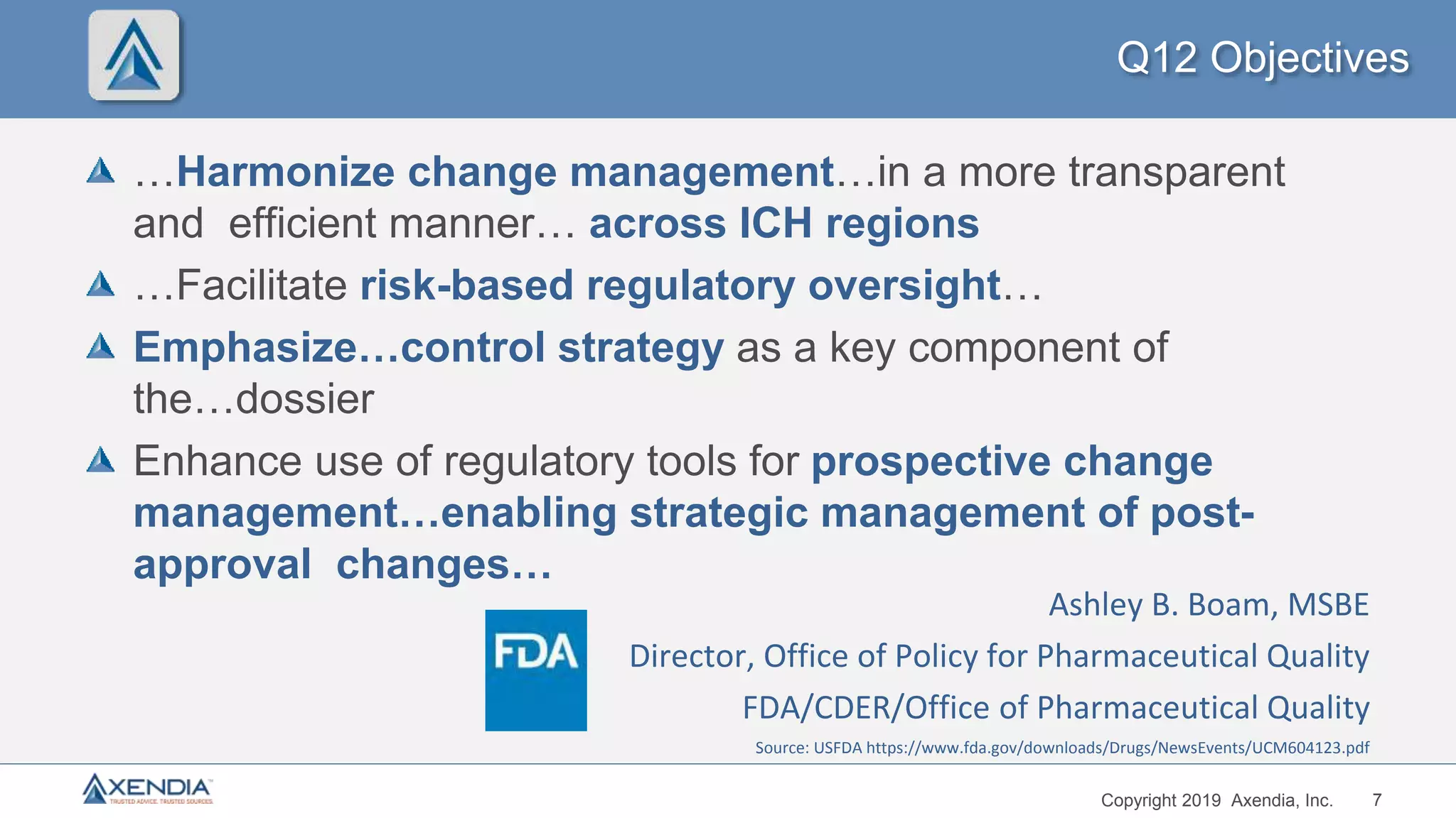 Accelerating Post-approval Change Management with ICH Q12 | PPTX