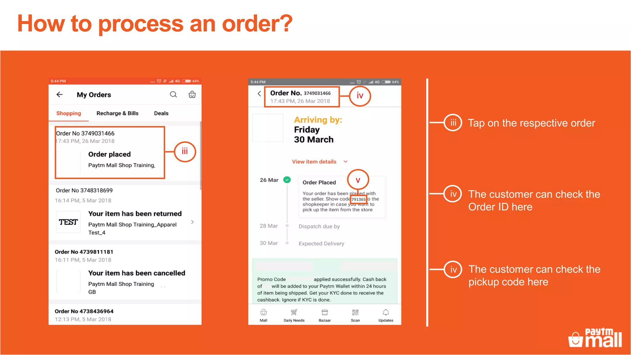 Order processing using own invoice for Paytm Mall Shop | PPT