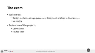 Human Computer Interaction - Course Presentation | PDF