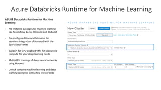 201905 Azure Databricks for Machine Learning | PDF