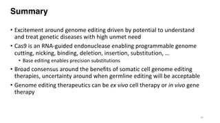 Genome Editing & Gene Therapy by Eric Kelsic | PDF