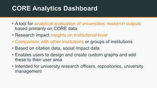 CORE Analytics Dashboard | PPTX