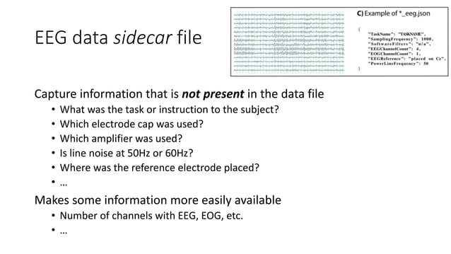 Organizing EEG data using the Brain Imaging Data Structure | PPTX ...