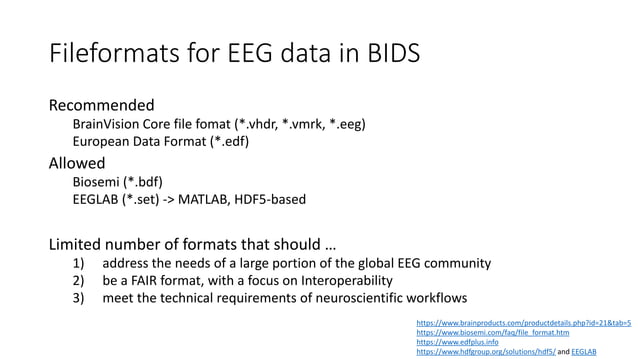 Organizing EEG data using the Brain Imaging Data Structure | PPTX | Computing | Technology ...