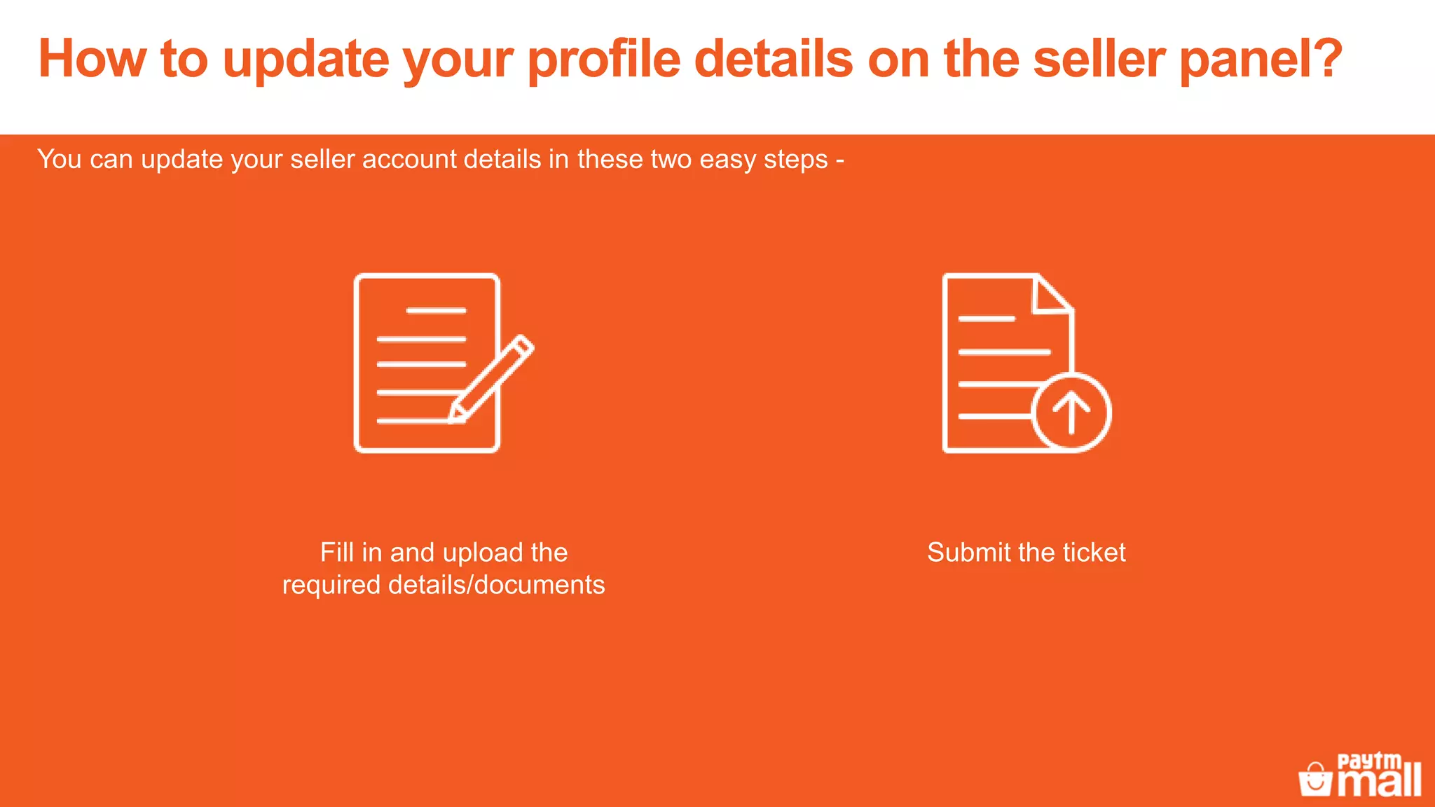 How to update profile details on seller panel | PPT