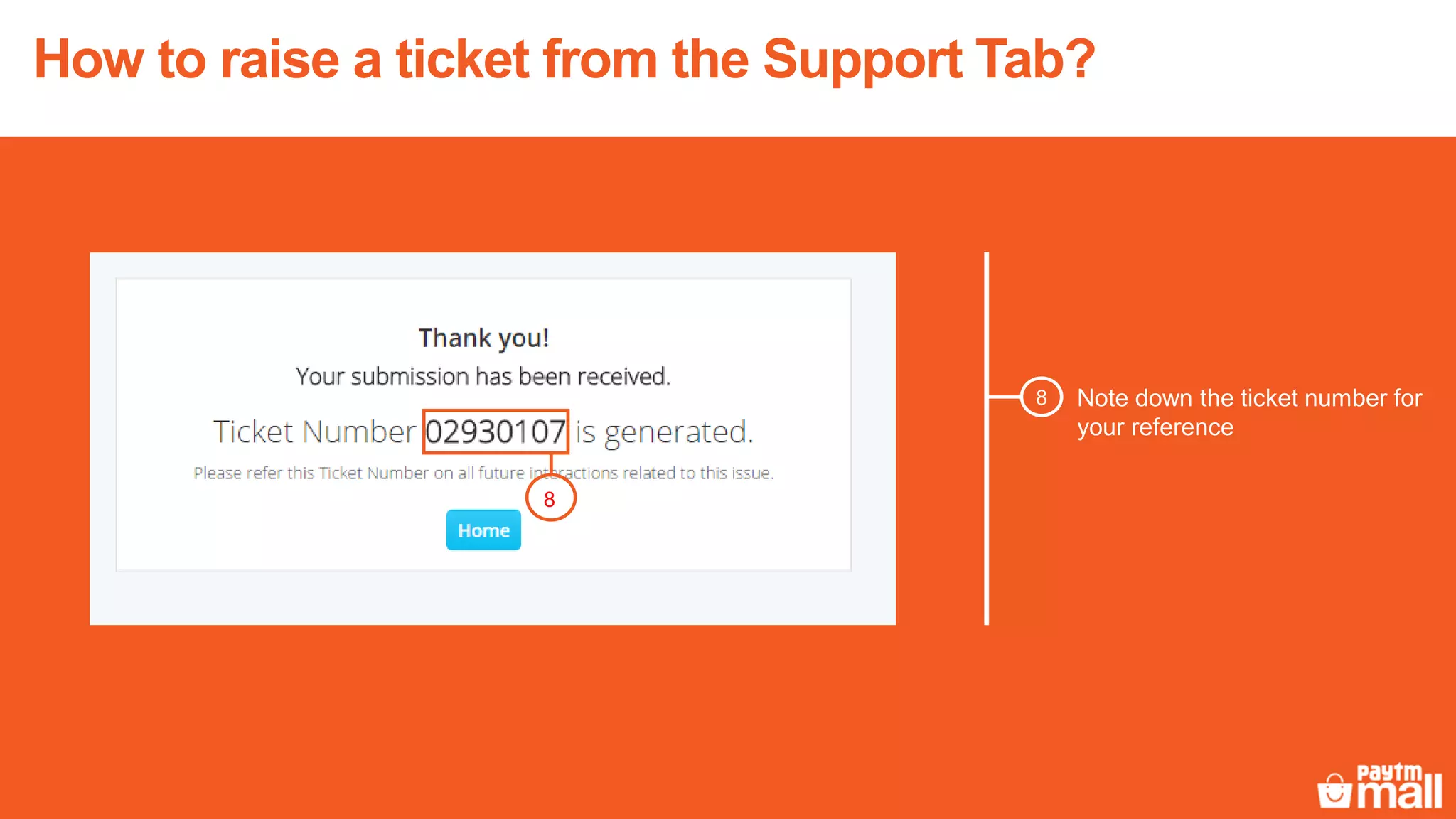 Raise a ticket and check its status | PDF