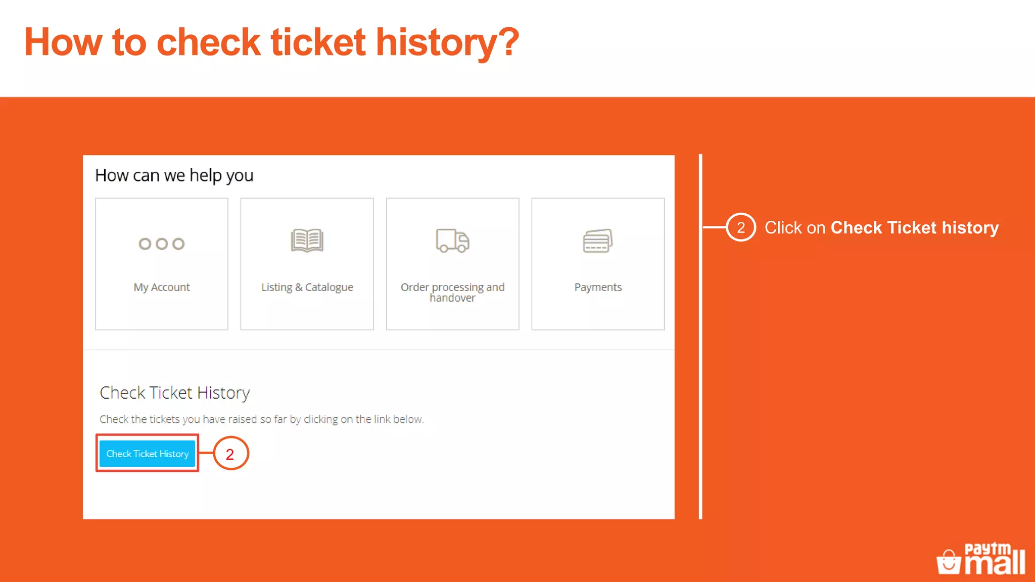 Raise a ticket and check its status | PDF