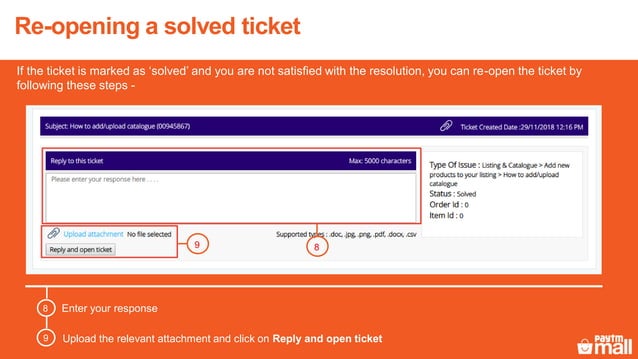 Raise a ticket and check its status | PPT