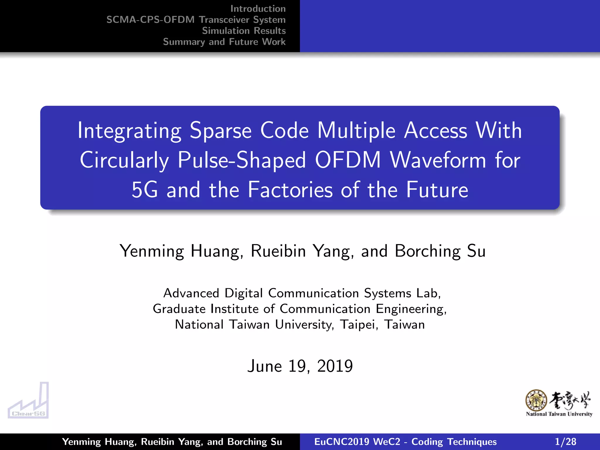 Integrating Sparse Code Multiple Access With Circularly Pulse-Shaped ...