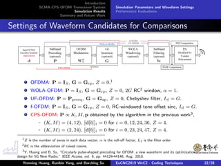 Integrating Sparse Code Multiple Access With Circularly Pulse-Shaped OFDM Waveform for 5G and ...