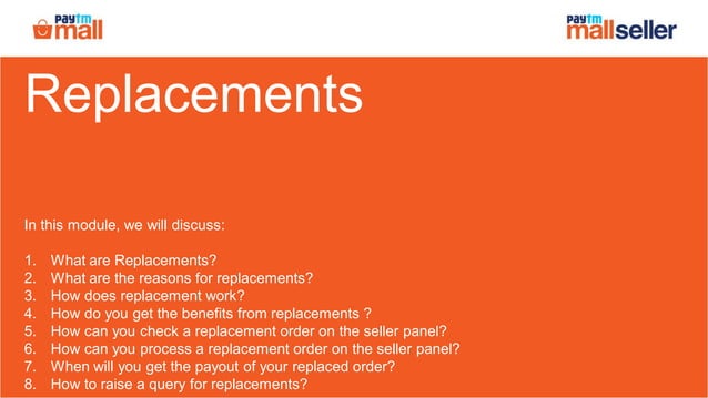Replacement modules | PPT | Free Download