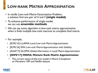 Mixture-Rank Matrix Approximation for Collaborative Filtering | PDF | Programming Languages ...