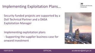 DASA Security Showcase - DASA Presentation | PPTX