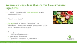 2019 06 Ingredion clean & simple workshop | PDF