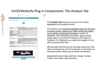 Verification with WeVerify, InVID, Truly Media and more. DW Innovation ...