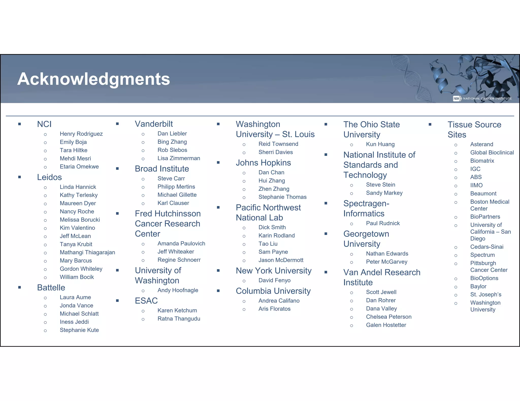 Clinical Proteomic Tumor Analysis Consortium (CPTAC) Overview | PDF
