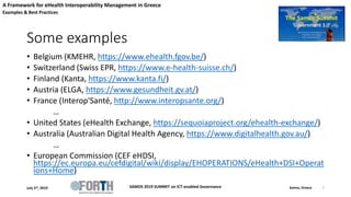 A Framework for eHealth Interoperability Management in Greece | PPT