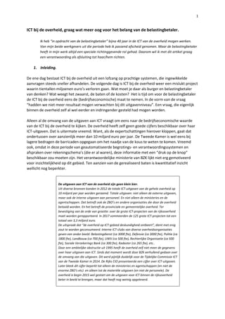 De belastingbetaler en de ICT van de overheid. | PDF | Personal Taxes ...