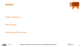 DECODER Project Presentation to the Advisory Board | PDF | Databases ...