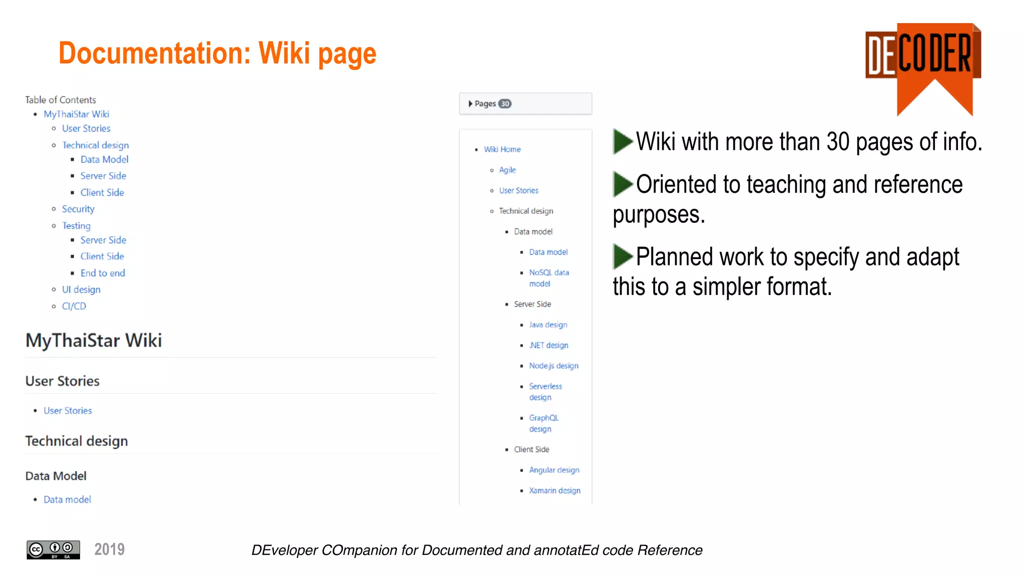 DECODER MyThaiStar Use Case | PPT