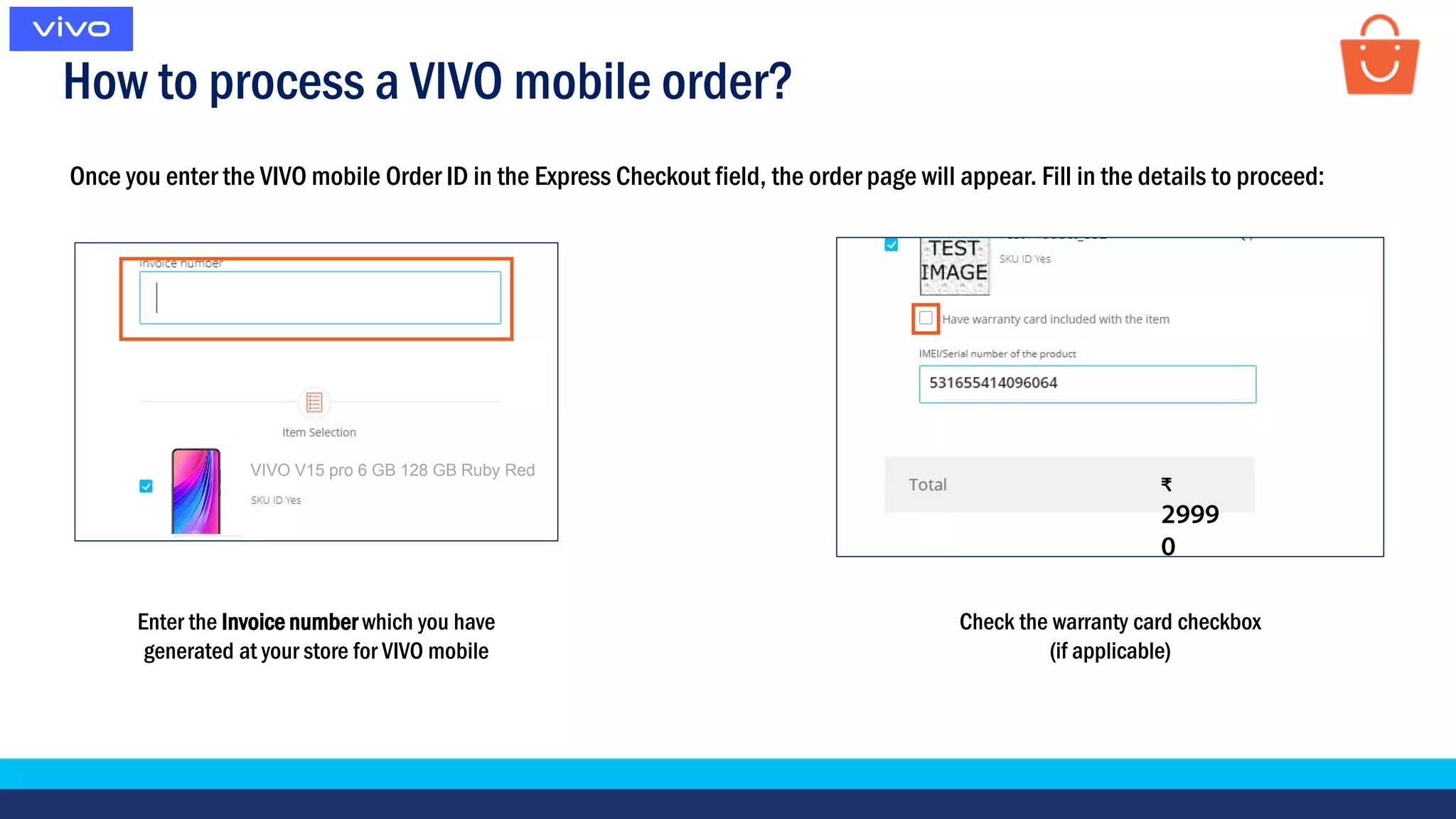 How to process an order - VIVO | PPT