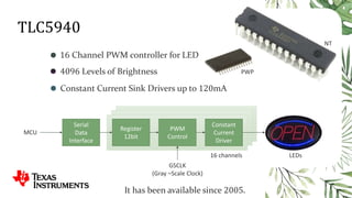 M5Stack drives TLC5940 the PWM controller | PPTX | Computer Peripherals | Computing