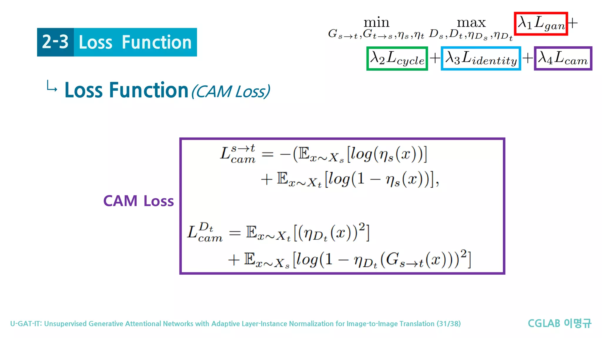 (Paper Review)U-GAT-IT: unsupervised generative attentional networks with adaptive layer ...