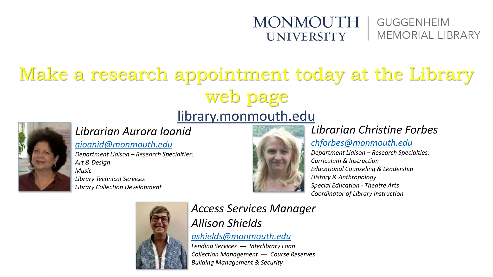 Guggenheim Memorial Library | PPT