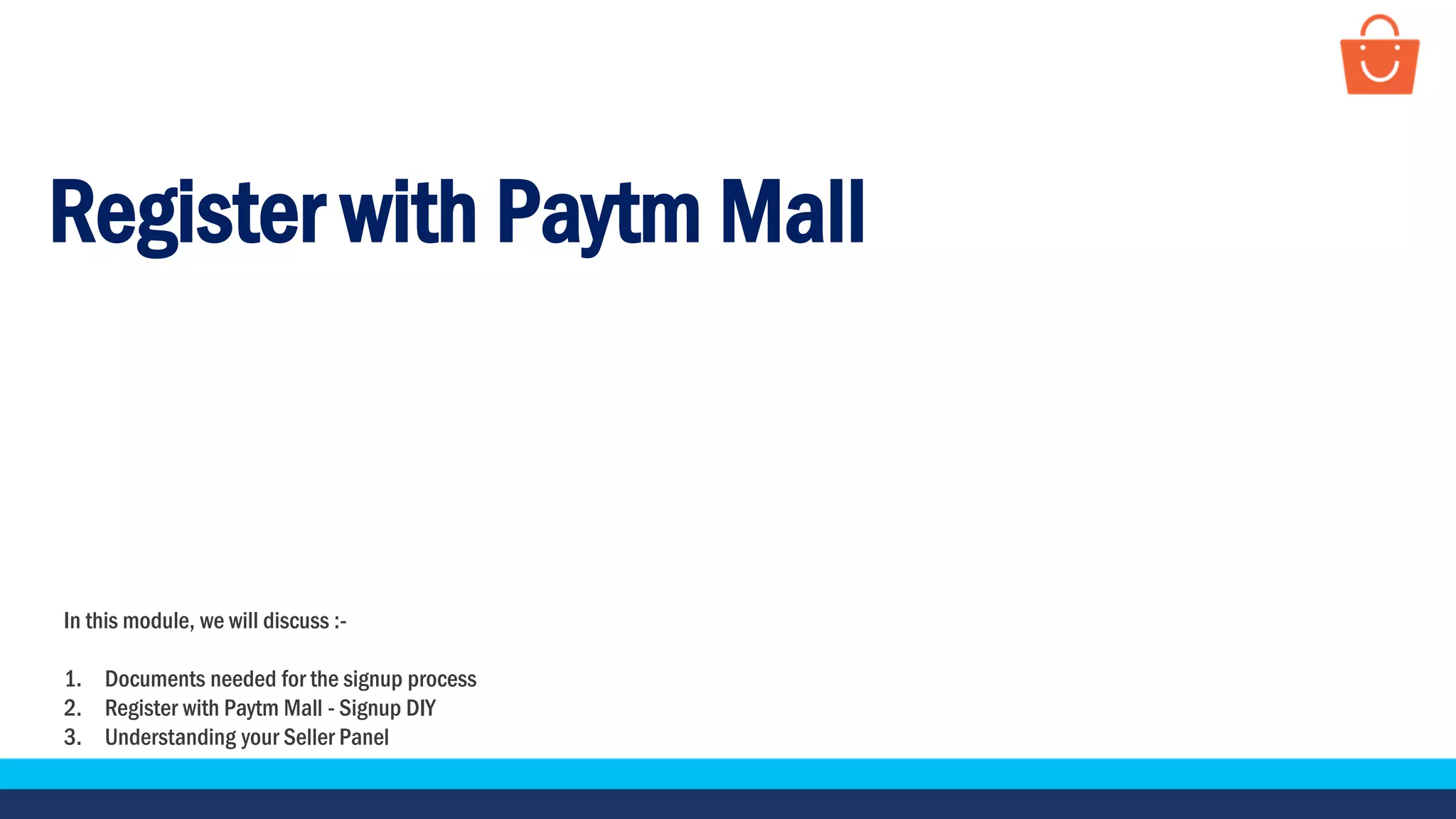 Register with Paytm Mall shop | PPT