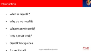 Brushing skills on SignalR for ASP.NET developers | PPT
