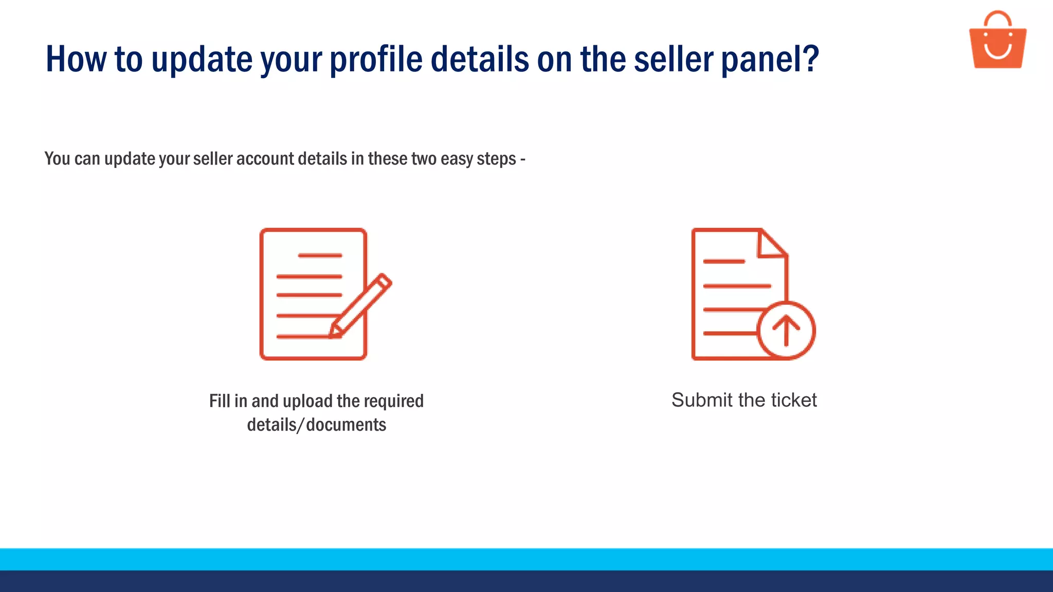 How to update profile details on seller panel | PDF