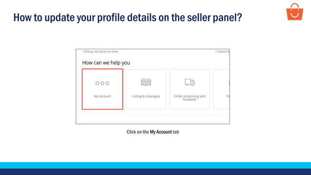 How to update profile details on seller panel | PPT