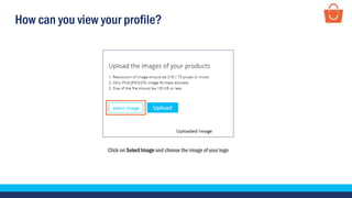SCD - How to update profile details on seller panel | PDF