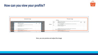 SCD - How to update profile details on seller panel | PDF