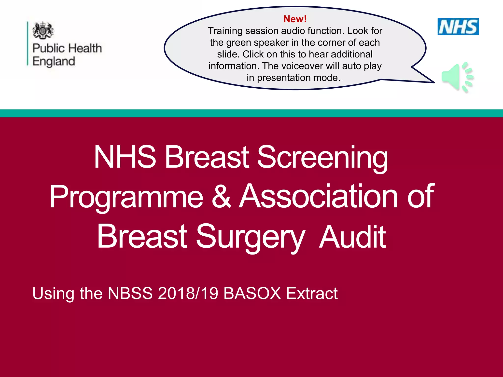 NHS Breast Screening Programme & Association of Breast Surgery Audit | PPTX