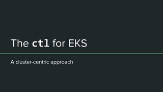 Introduction to EKS and eksctl | PPT